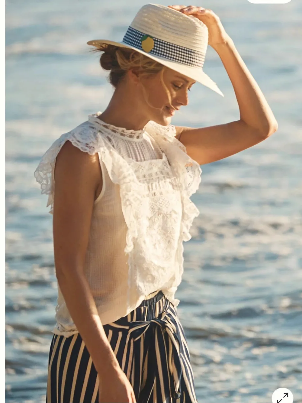 Anthropologie | Accessories | Anthropologie Gingham And Lemon Pattern ...